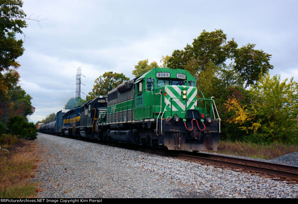 CITX 3065 FURX 5542 ICE 6212 "City of Buffalo" on CSX Train Q300